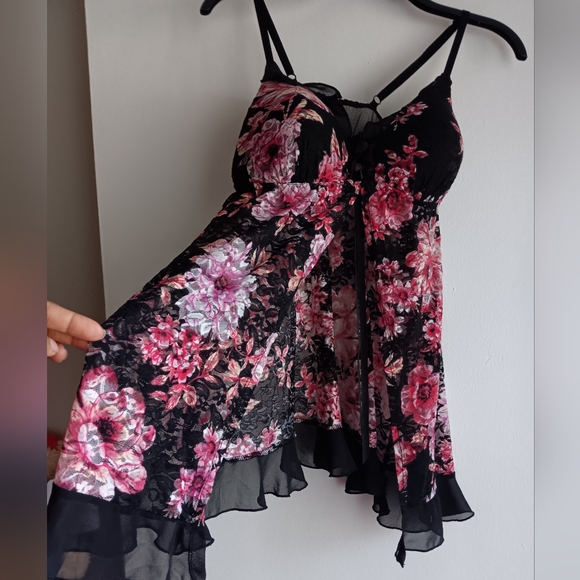 Apt. 9 | Intimates & Sleepwear | Floral Lace Open Front Chemise | Poshmark